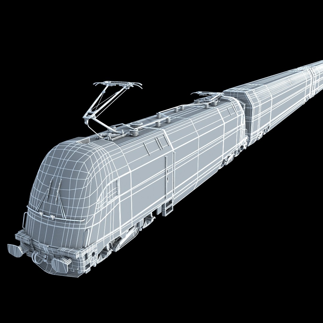 3d Model Railjet Car Locomotive