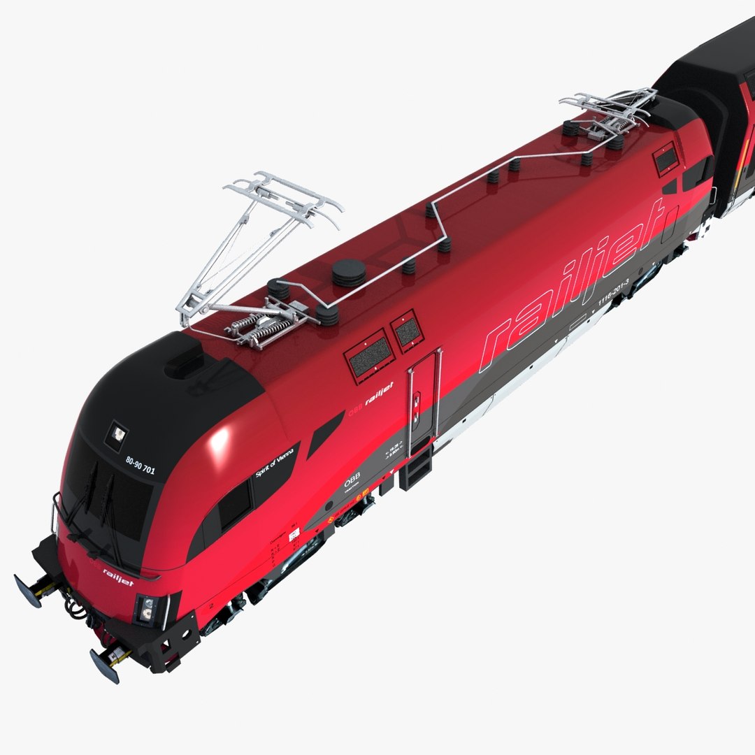 3d Model Railjet Car Locomotive