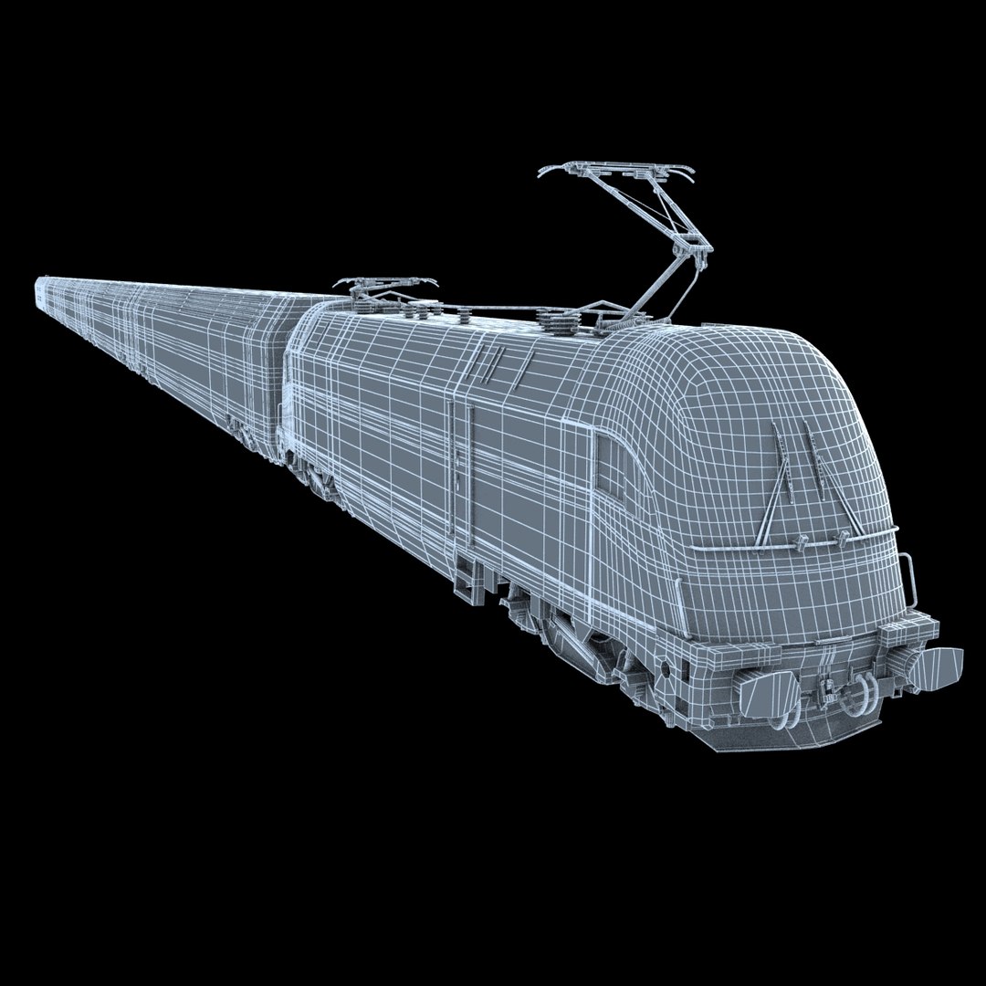 3d model railjet car locomotive