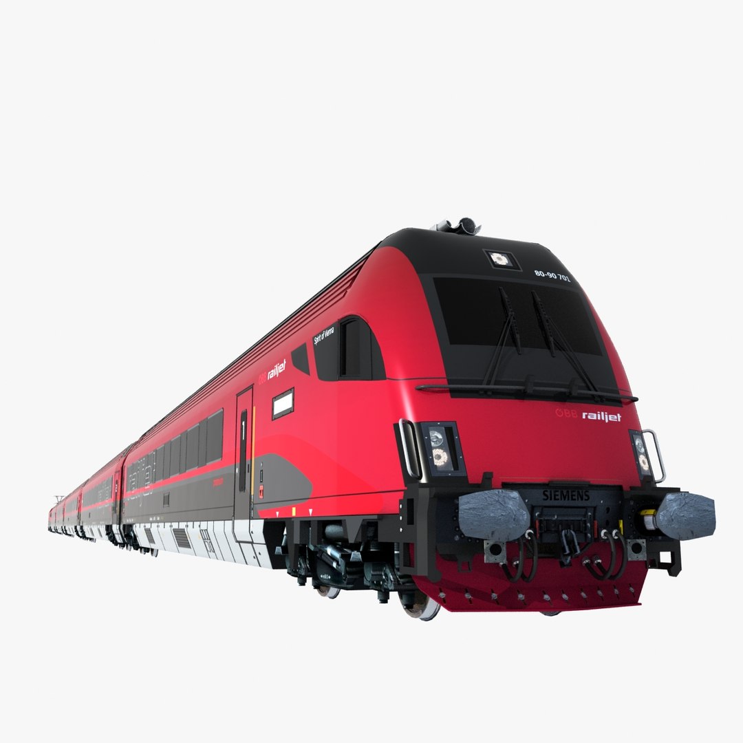3d Model Railjet Car Locomotive