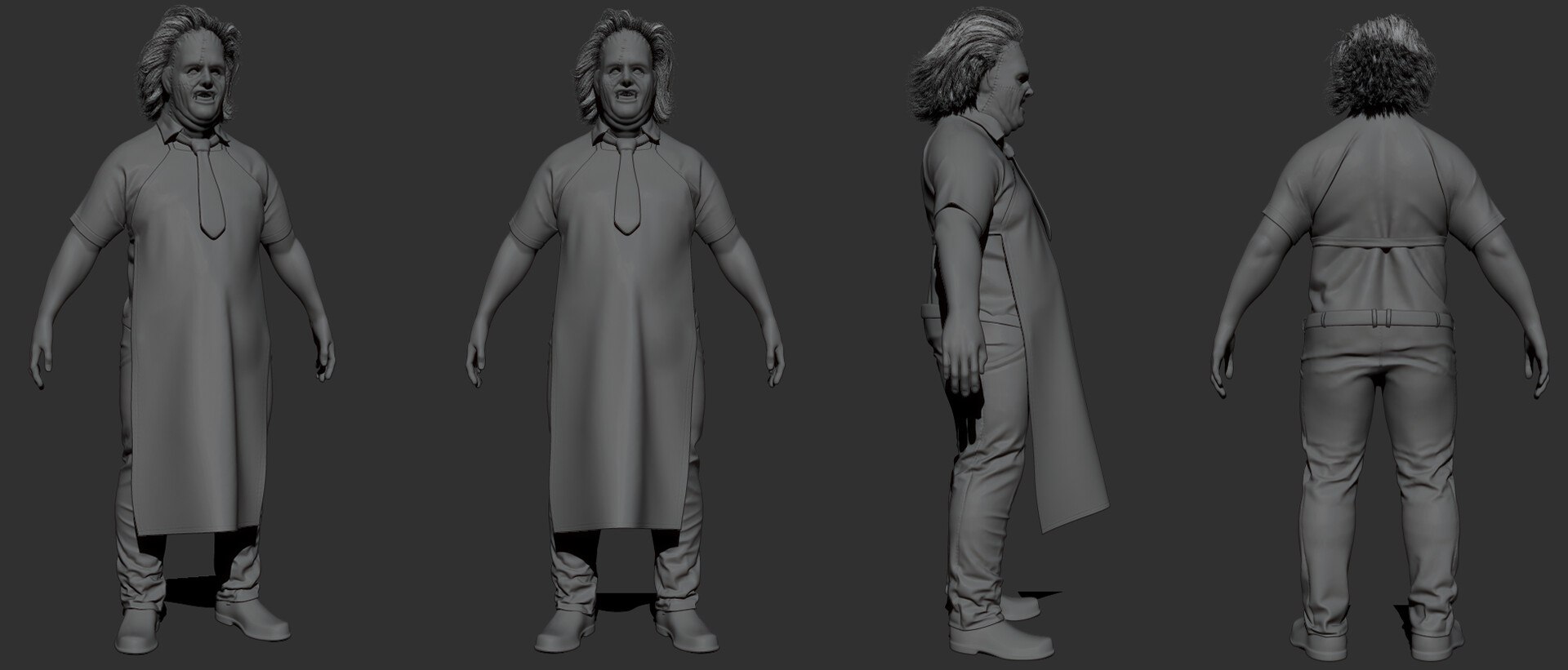 Leather Face 3D Model - TurboSquid 1435369