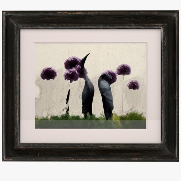 3d model contemporary picture wall frames