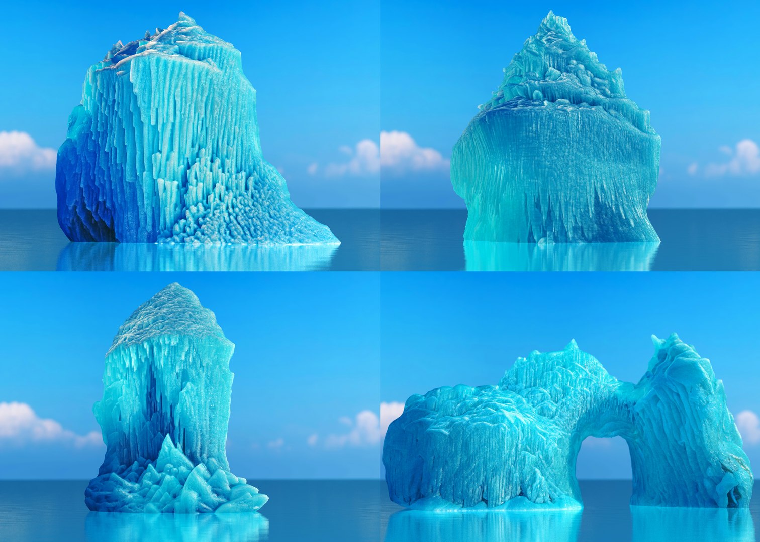 3D Icebergs Antarctica Model - TurboSquid 2116510
