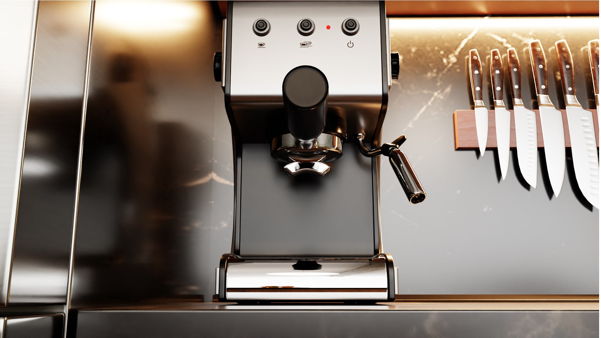 Coffee Machine With Grinder 3D Model - TurboSquid 2185194