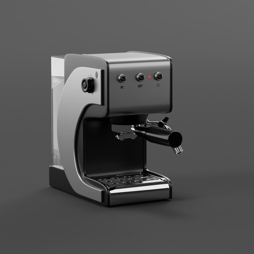 Coffee Machine With Grinder 3D Model - TurboSquid 2185194