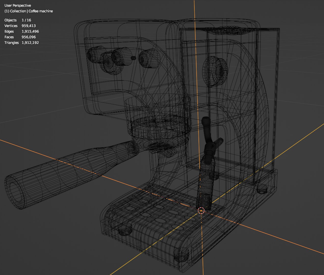 Coffee Machine With Grinder 3D Model - TurboSquid 2185194