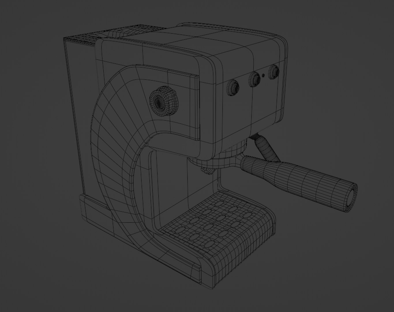 Coffee Machine With Grinder 3D Model - TurboSquid 2185194