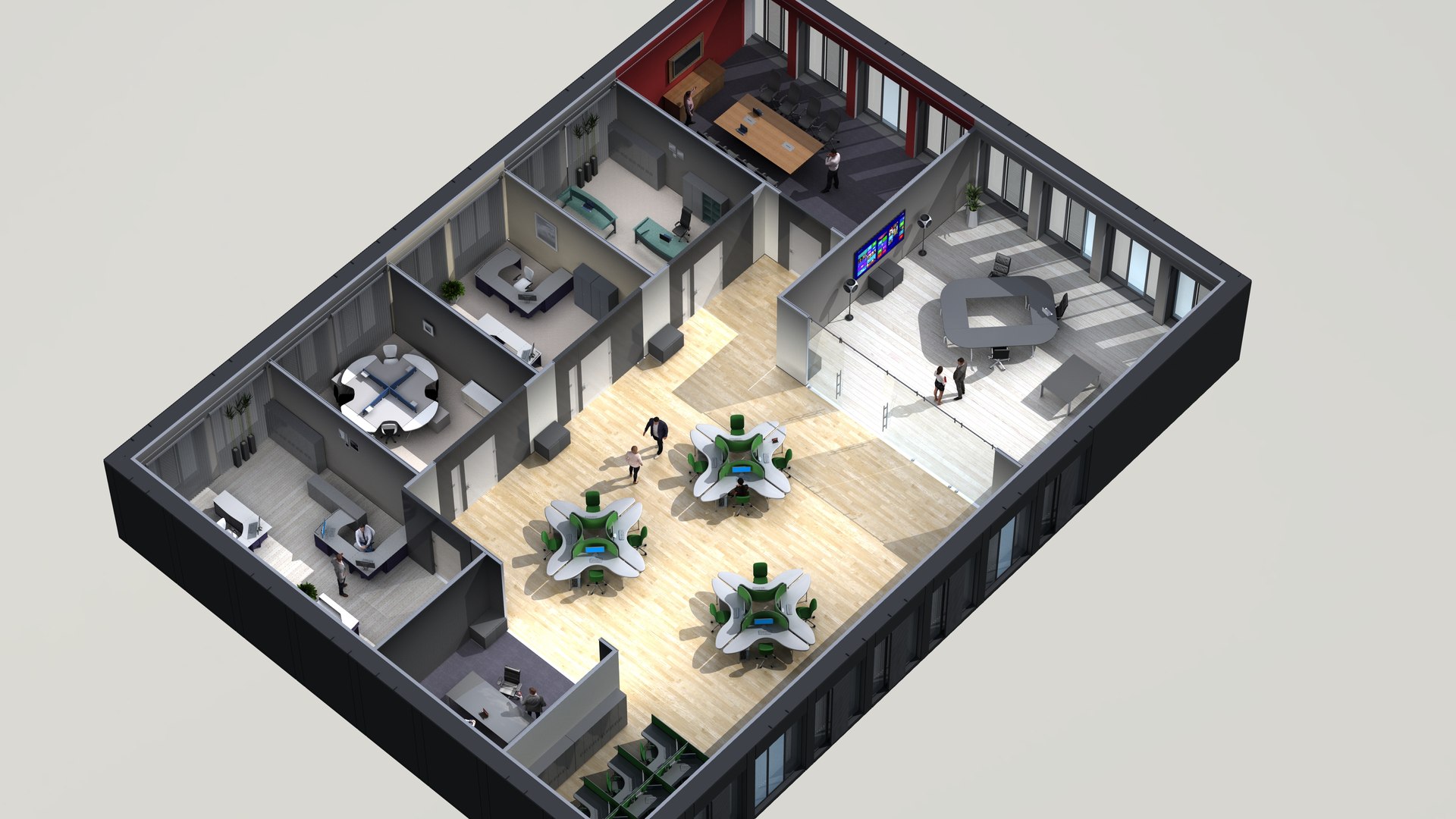 3d-scenes - Office 02 3D Model - TurboSquid 1420306