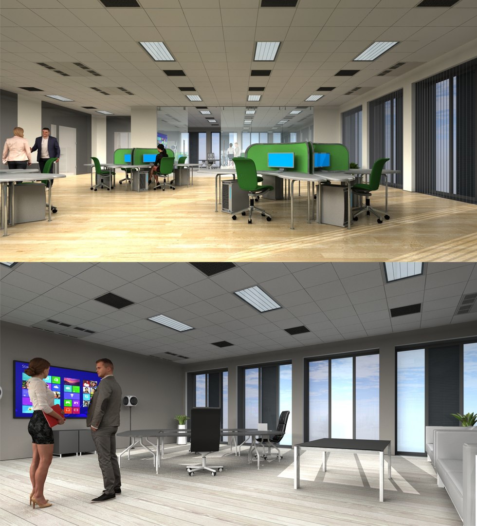3d-scenes - Office 02 3D Model - TurboSquid 1420306