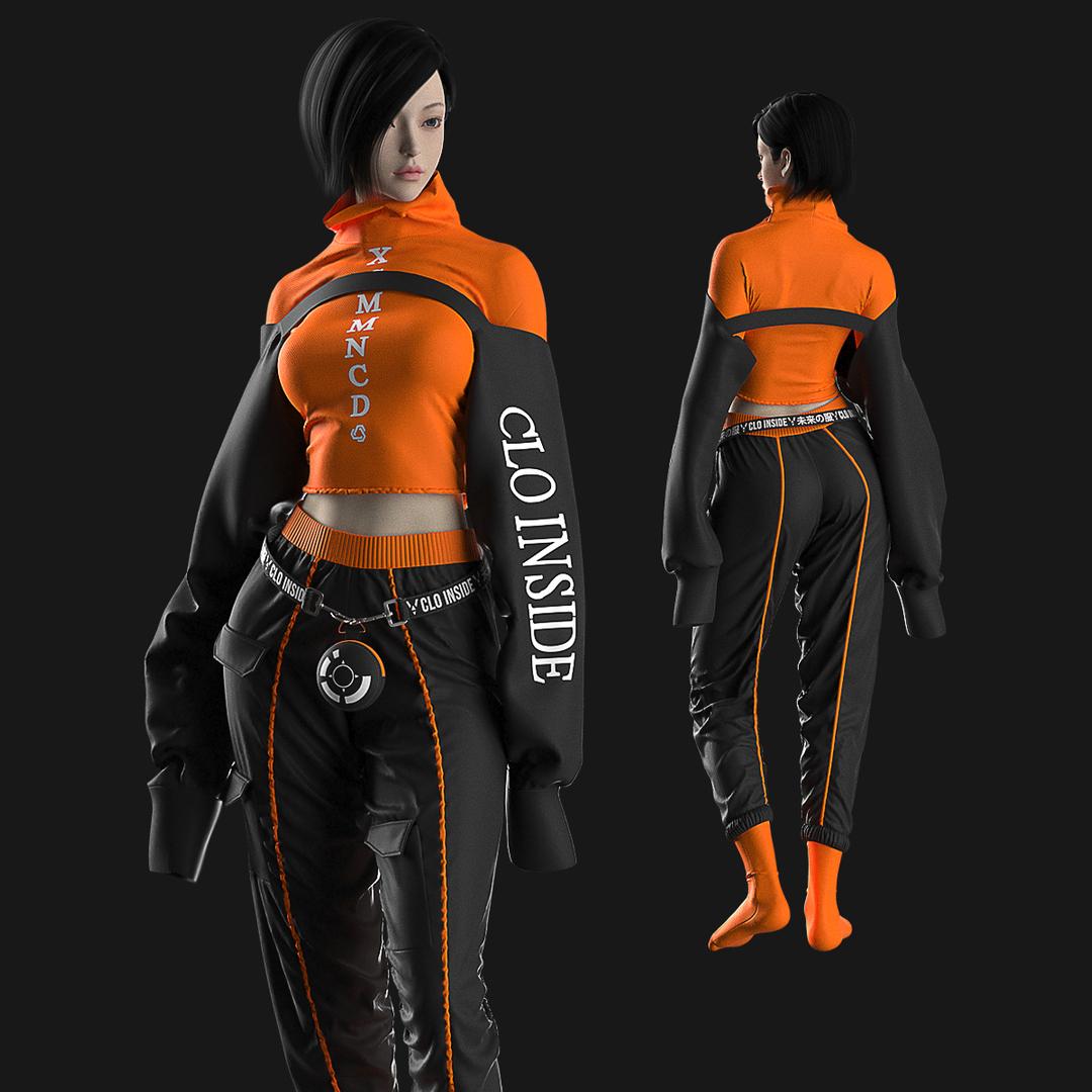 Female Modern Outfit 5 Marvelous Designer project 3D model - TurboSquid ...