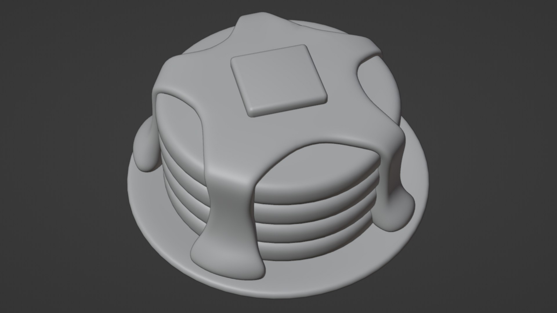 Emoji Pancake 001 3D - TurboSquid 2259687