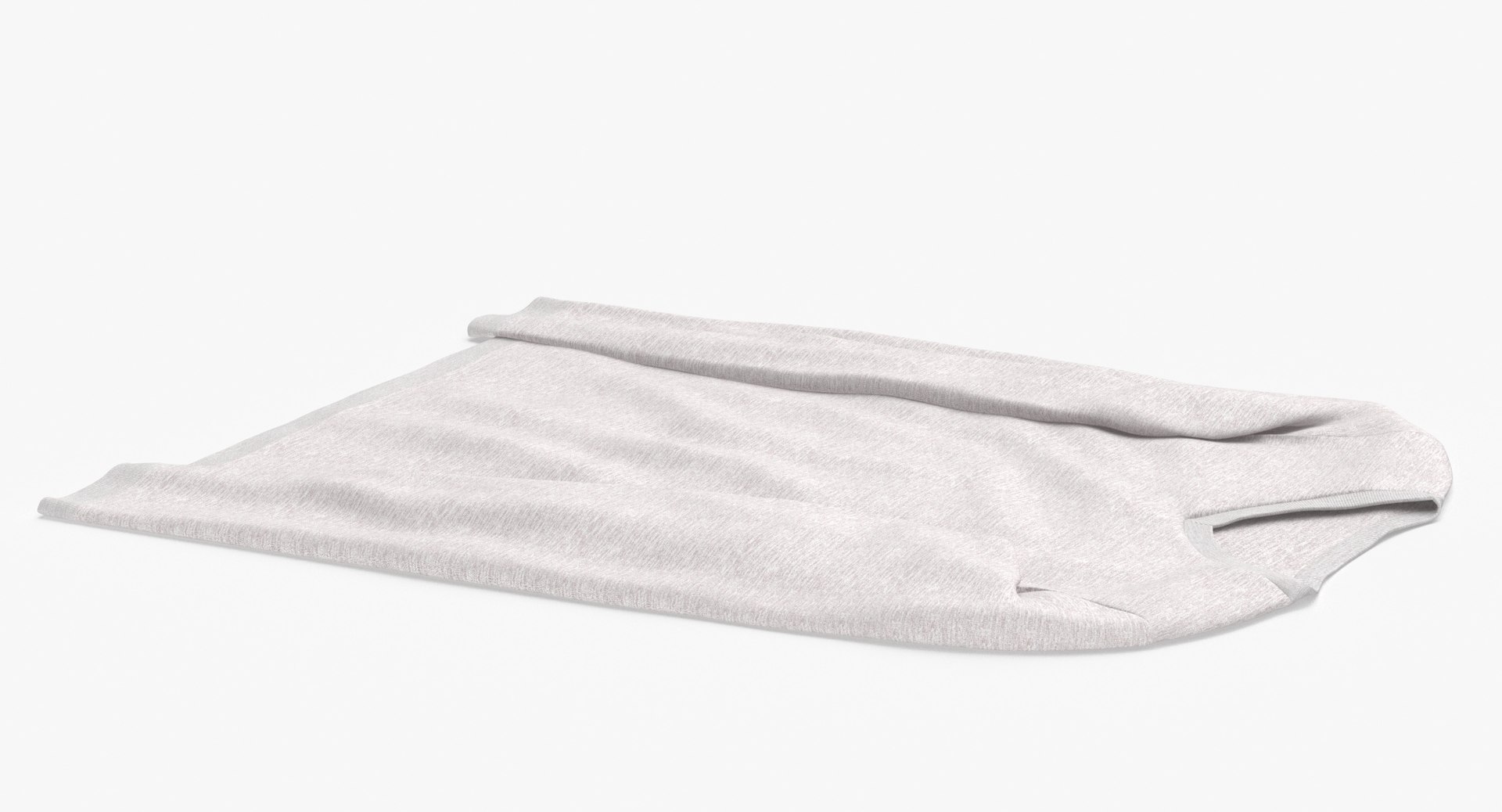 Long Sleeve Flat Male V Neck Pose 02 White Blank And Branded Heather 3D ...