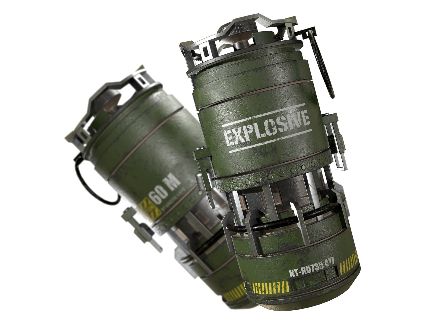 3D Grenade Concept 1 Model - TurboSquid 2304047