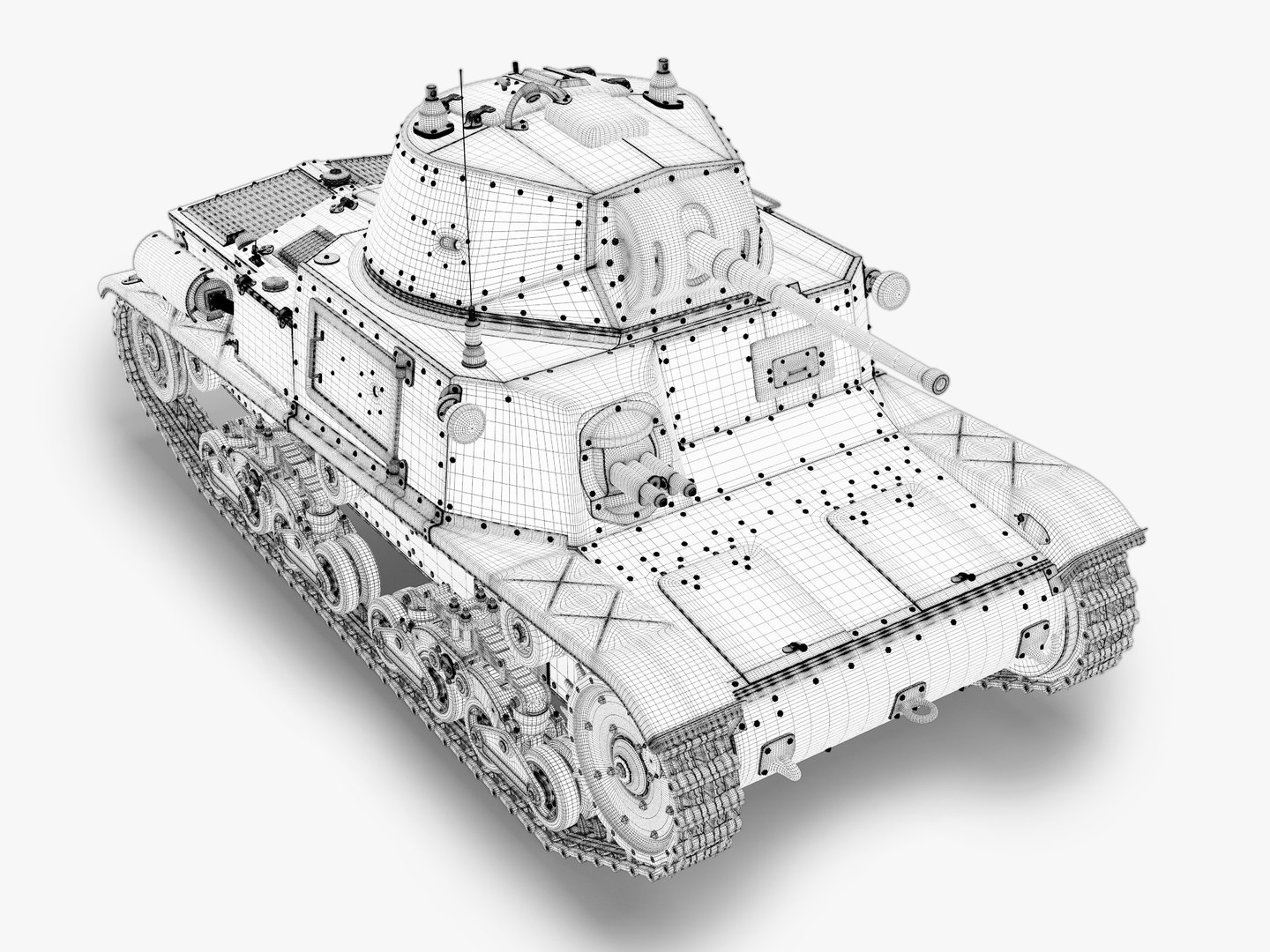 3D Ansaldo M15 42 Italian Tank - TurboSquid 2294212