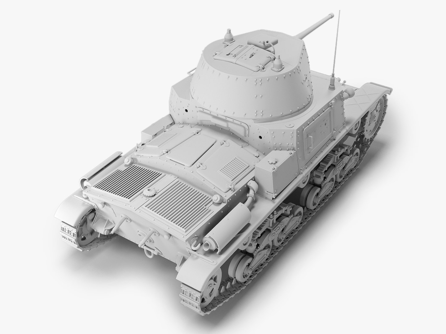3D Ansaldo M15 42 Italian Tank - TurboSquid 2294212