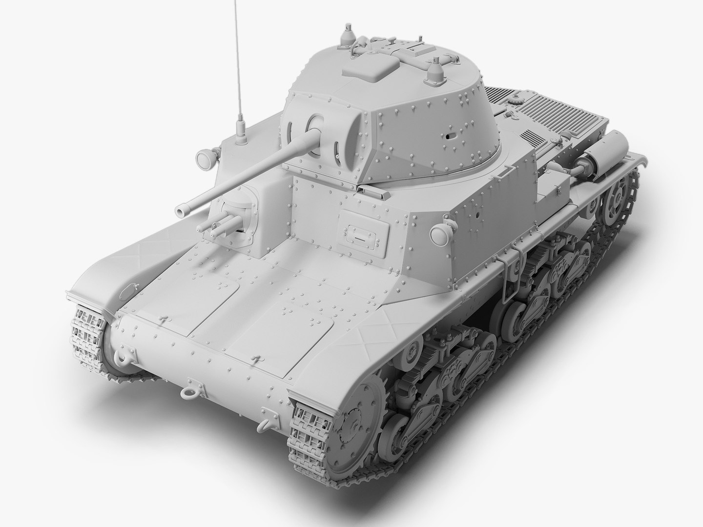3D Ansaldo M15 42 Italian Tank - TurboSquid 2294212