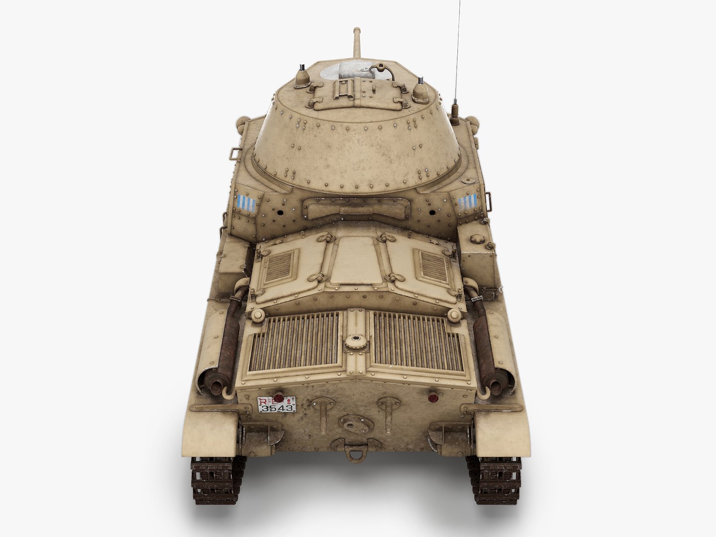 3D Ansaldo M15 42 Italian Tank - TurboSquid 2294212