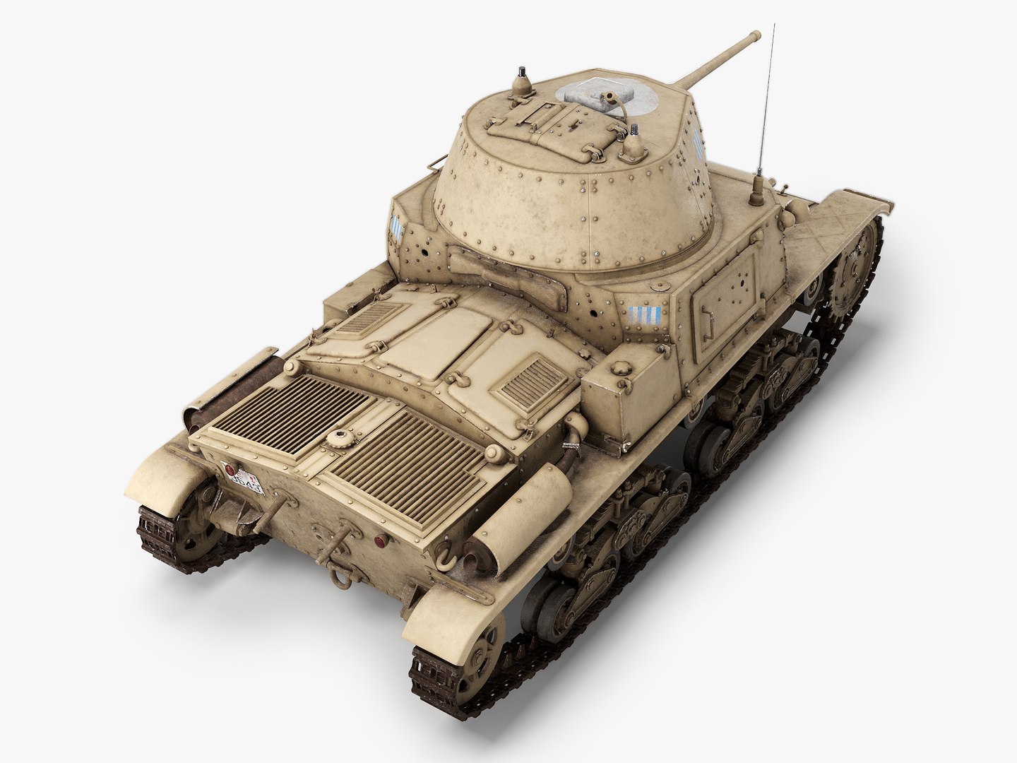 3D Ansaldo M15 42 Italian Tank - TurboSquid 2294212