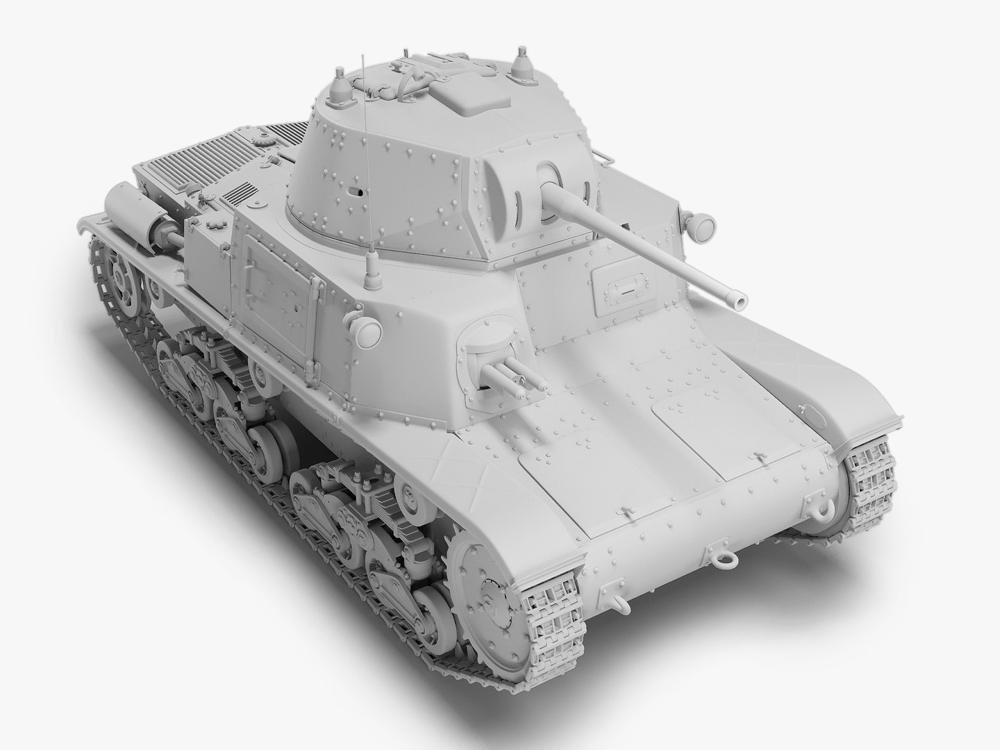 3D Ansaldo M15 42 Italian Tank - TurboSquid 2294212