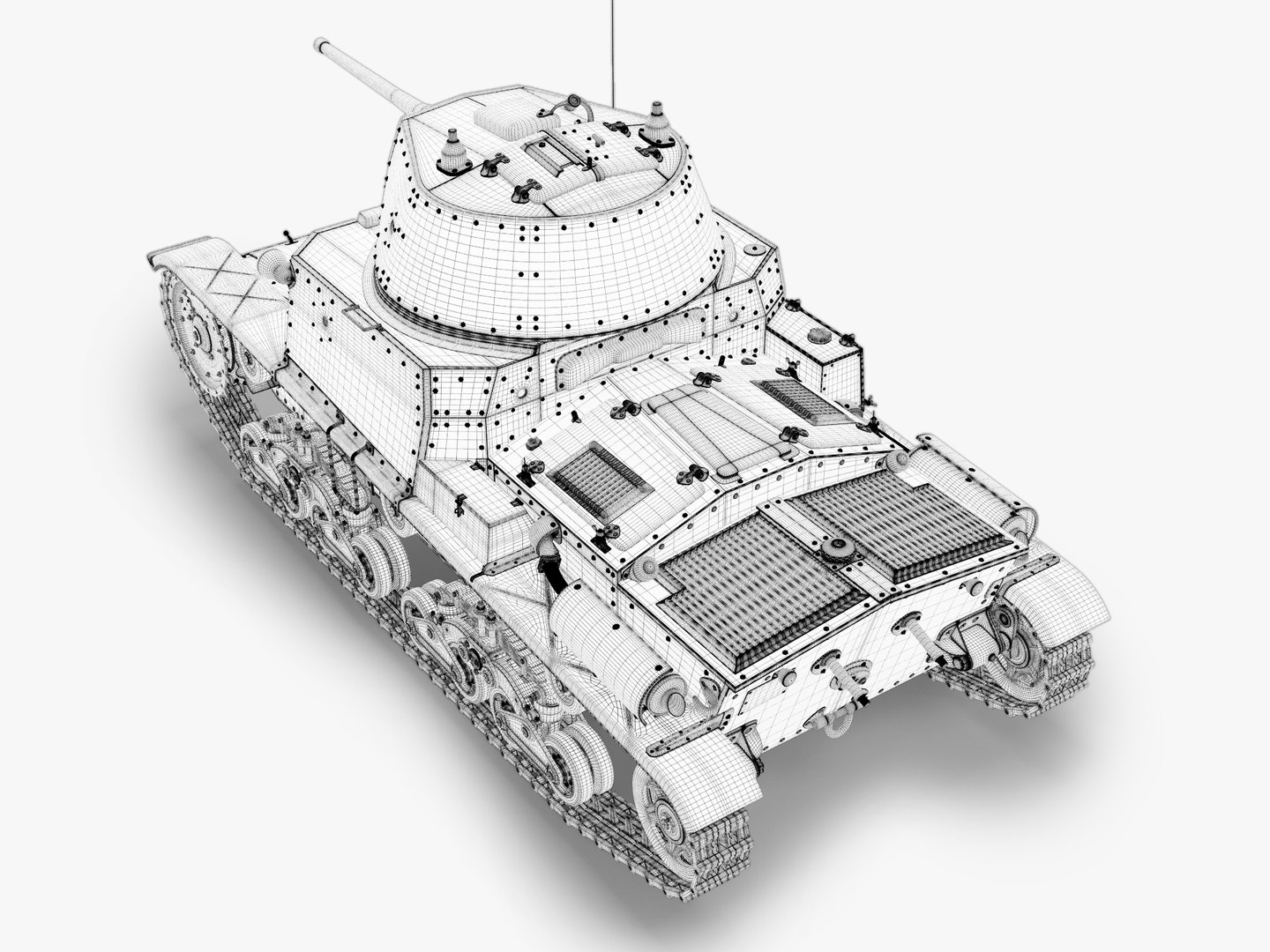 3D Ansaldo M15 42 Italian Tank - TurboSquid 2294212