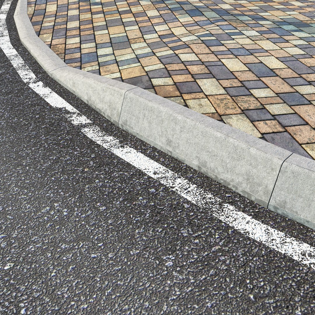 3D Sections of road - TurboSquid 1877631