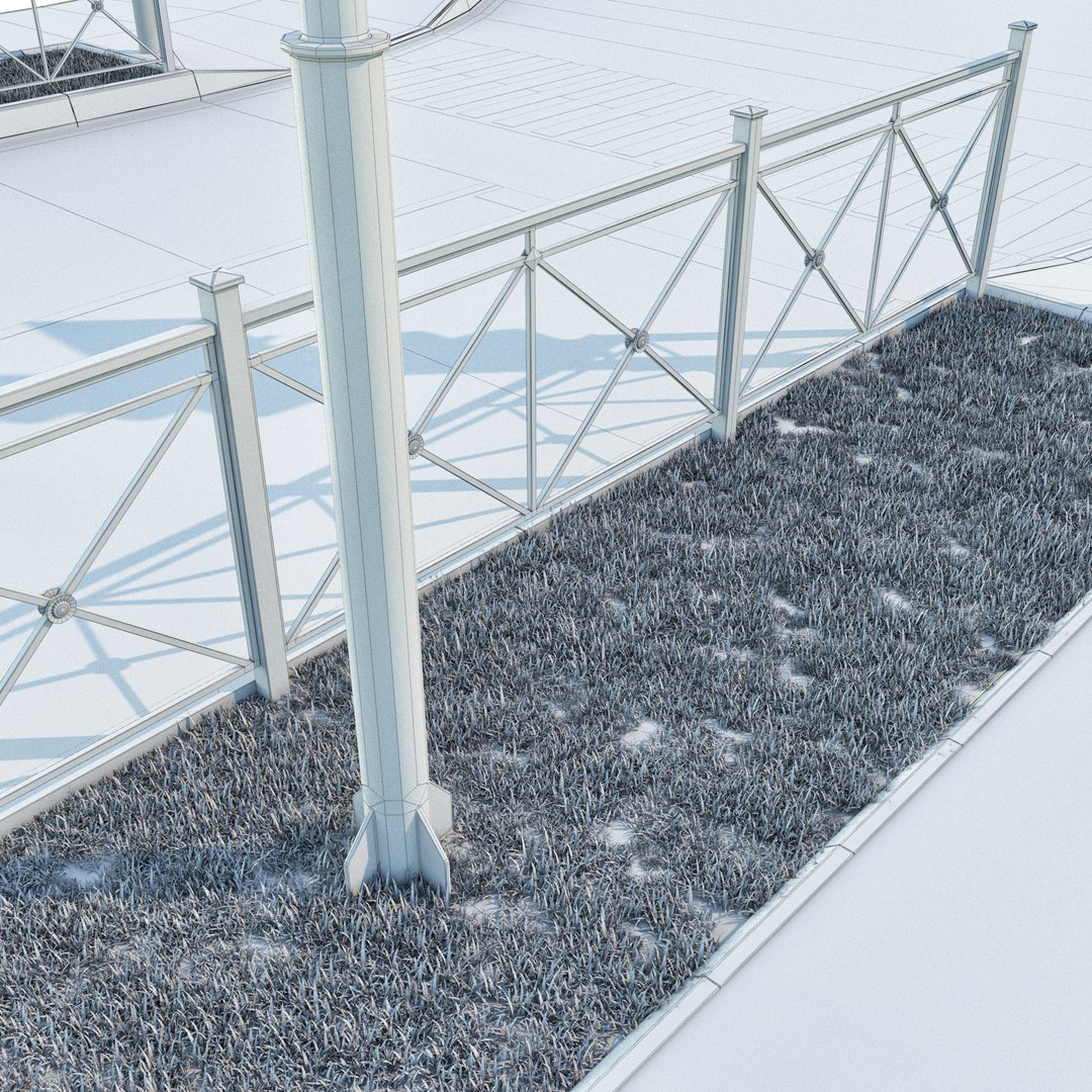 3D Sections of road - TurboSquid 1877631