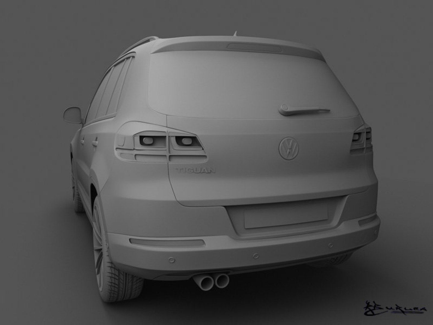 3d volkswagen tiguan 2012 sport model