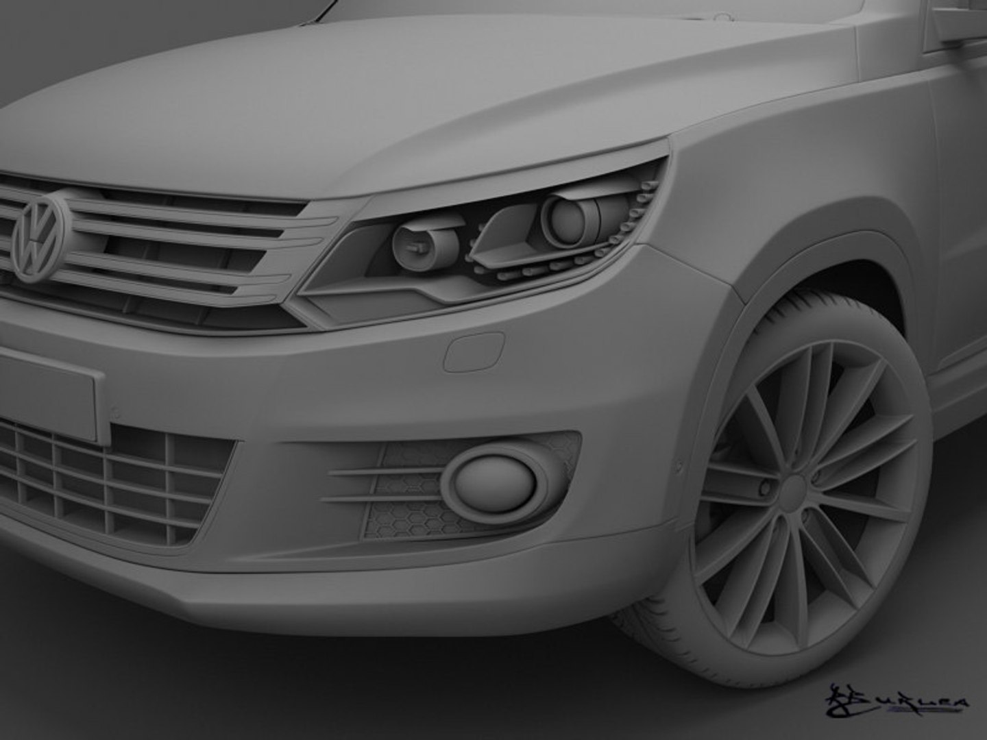 3d volkswagen tiguan 2012 sport model