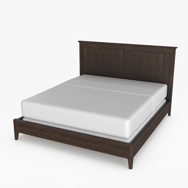 modelo 3d Cama de madera - TurboSquid 2270085
