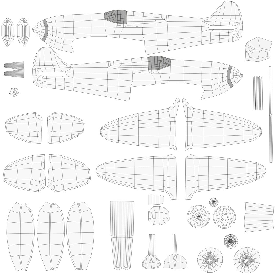 Supermarine Spitfire Mkii Airplane 3D Model - TurboSquid 1467561