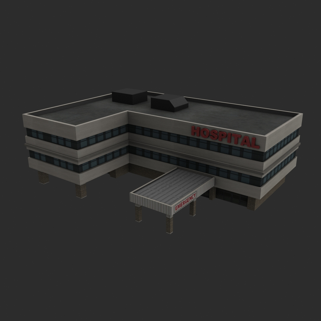 Hospital Building 3d Max