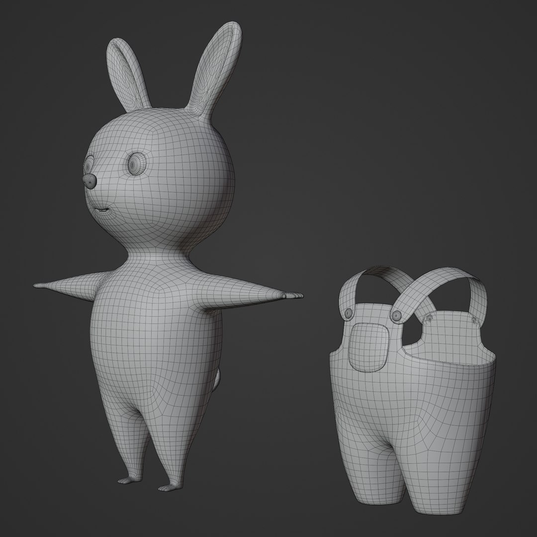 Cute Rabbit 3D Model - TurboSquid 1997678