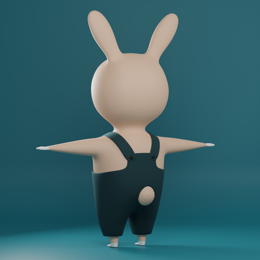 Cute Rabbit 3D Model - TurboSquid 1997678