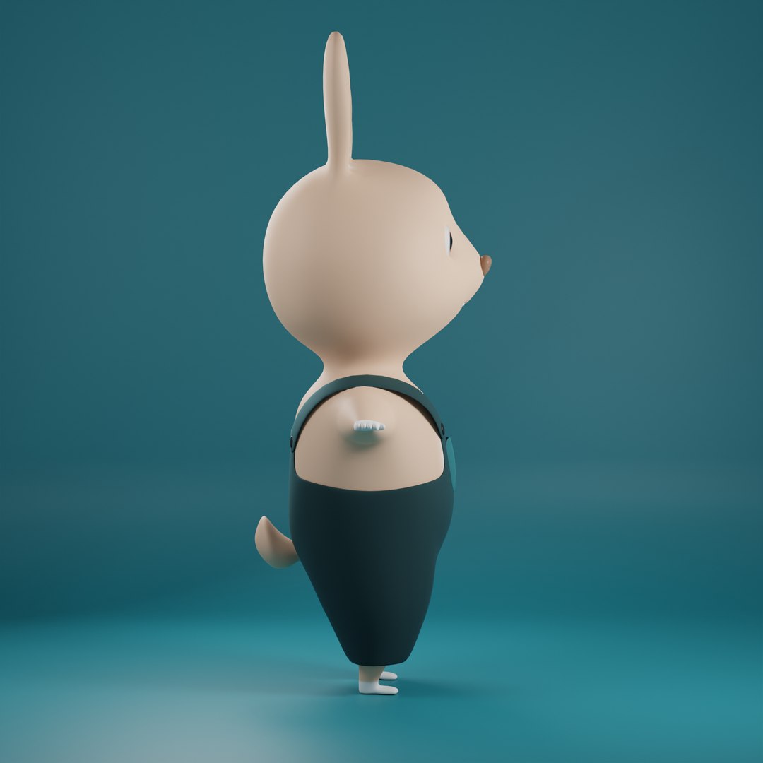 Cute Rabbit 3D Model - TurboSquid 1997678