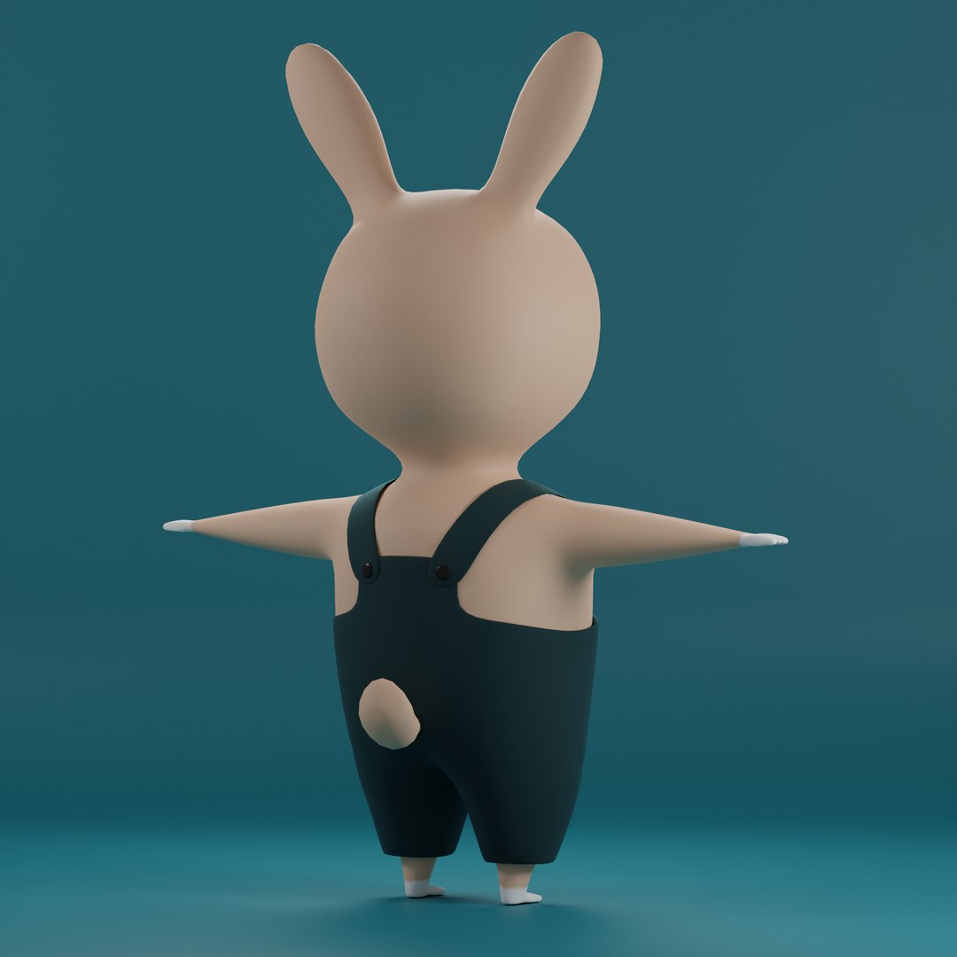 Cute Rabbit 3D Model - TurboSquid 1997678