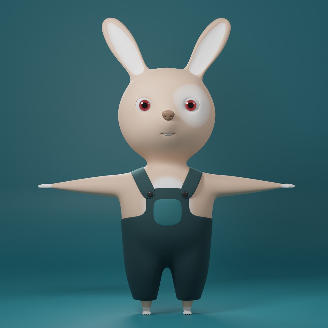 Cute Rabbit 3D Model - TurboSquid 1997678