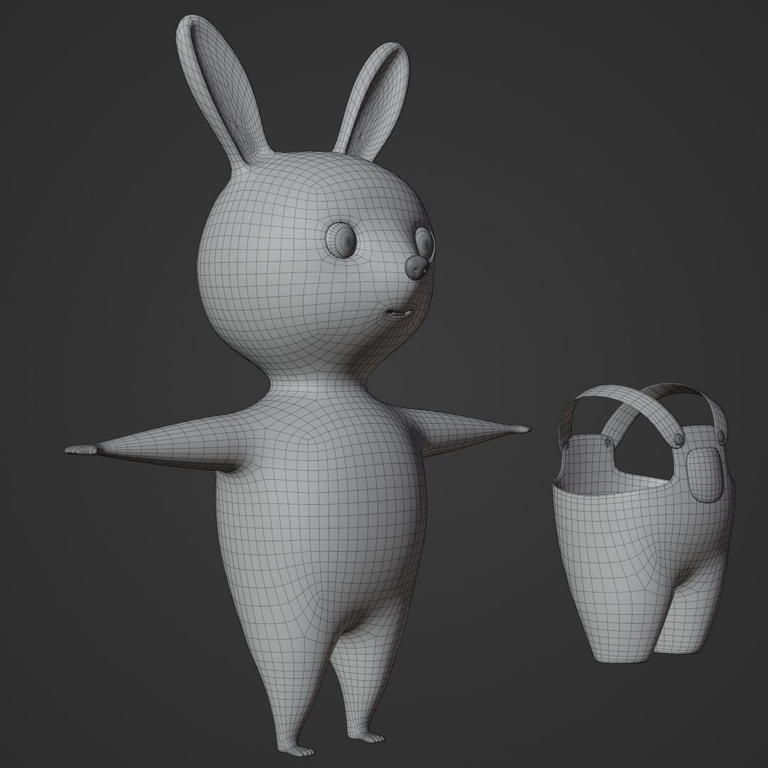 Cute Rabbit 3D Model - TurboSquid 1997678