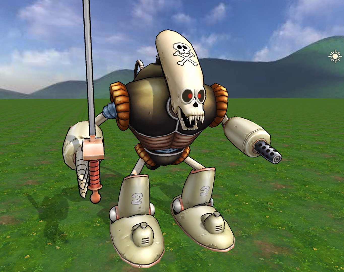 3D Red Ribbon Army Skull Armor - TurboSquid 1297197