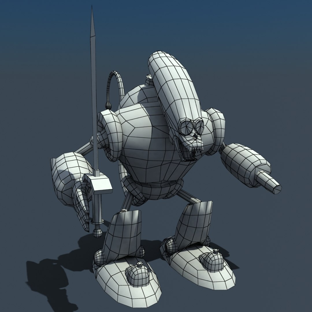 3D Red Ribbon Army Skull Armor - TurboSquid 1297197