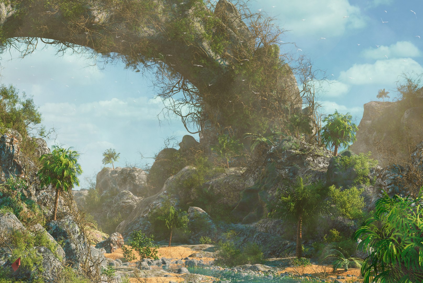 Fantasy TowerGuard Arch Island 3D - TurboSquid 2030111