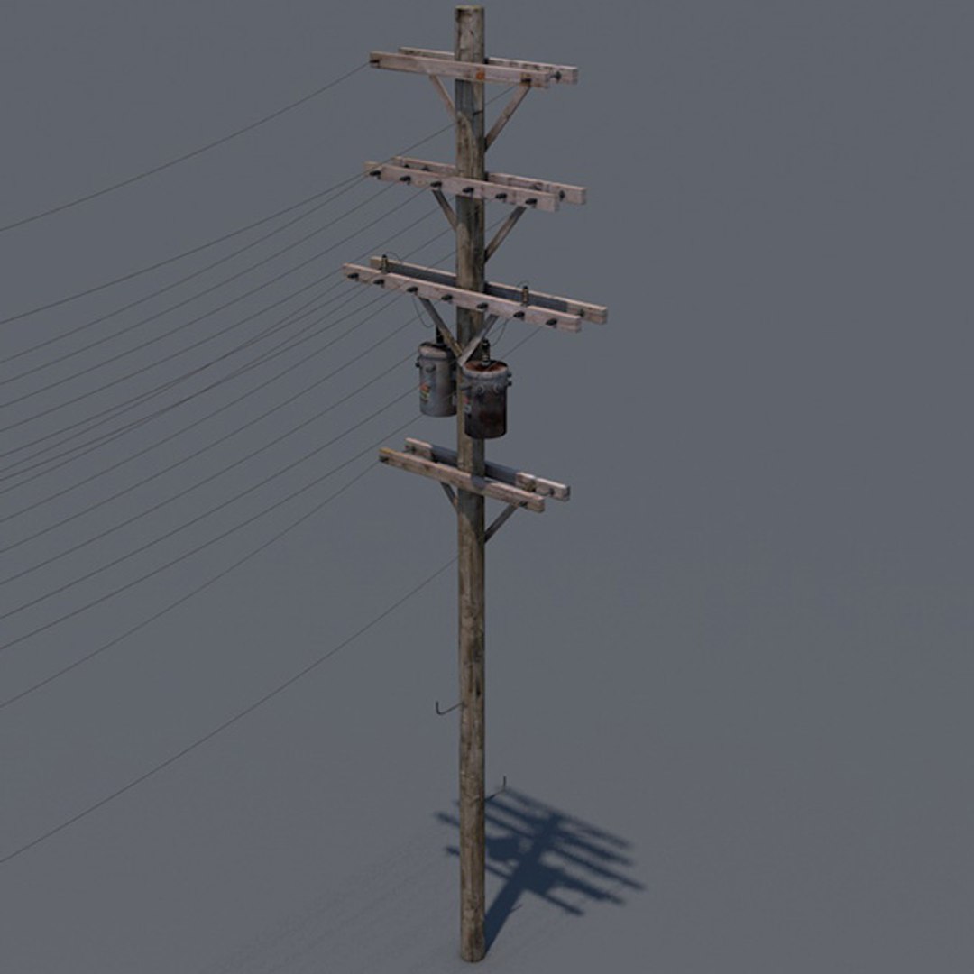 3d Model Power Pole
