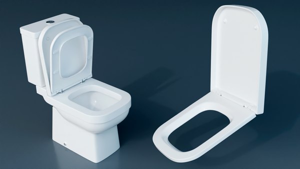 modelo 3d Inodoro de dos piezas - TurboSquid 2395799