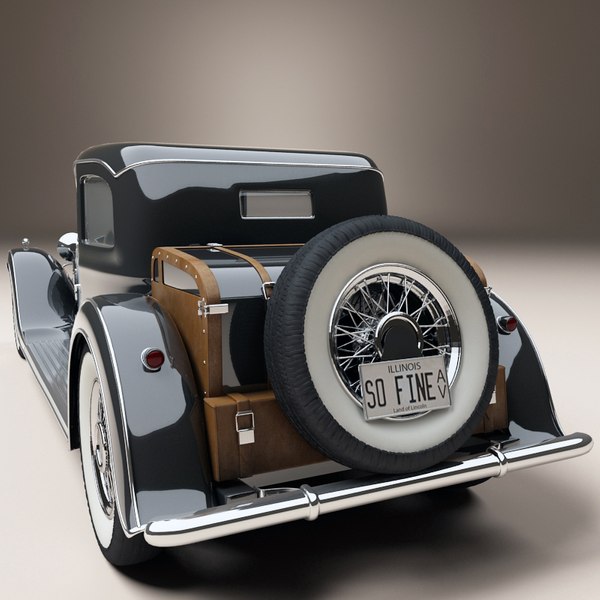 bugatti t-41 1928 3d model