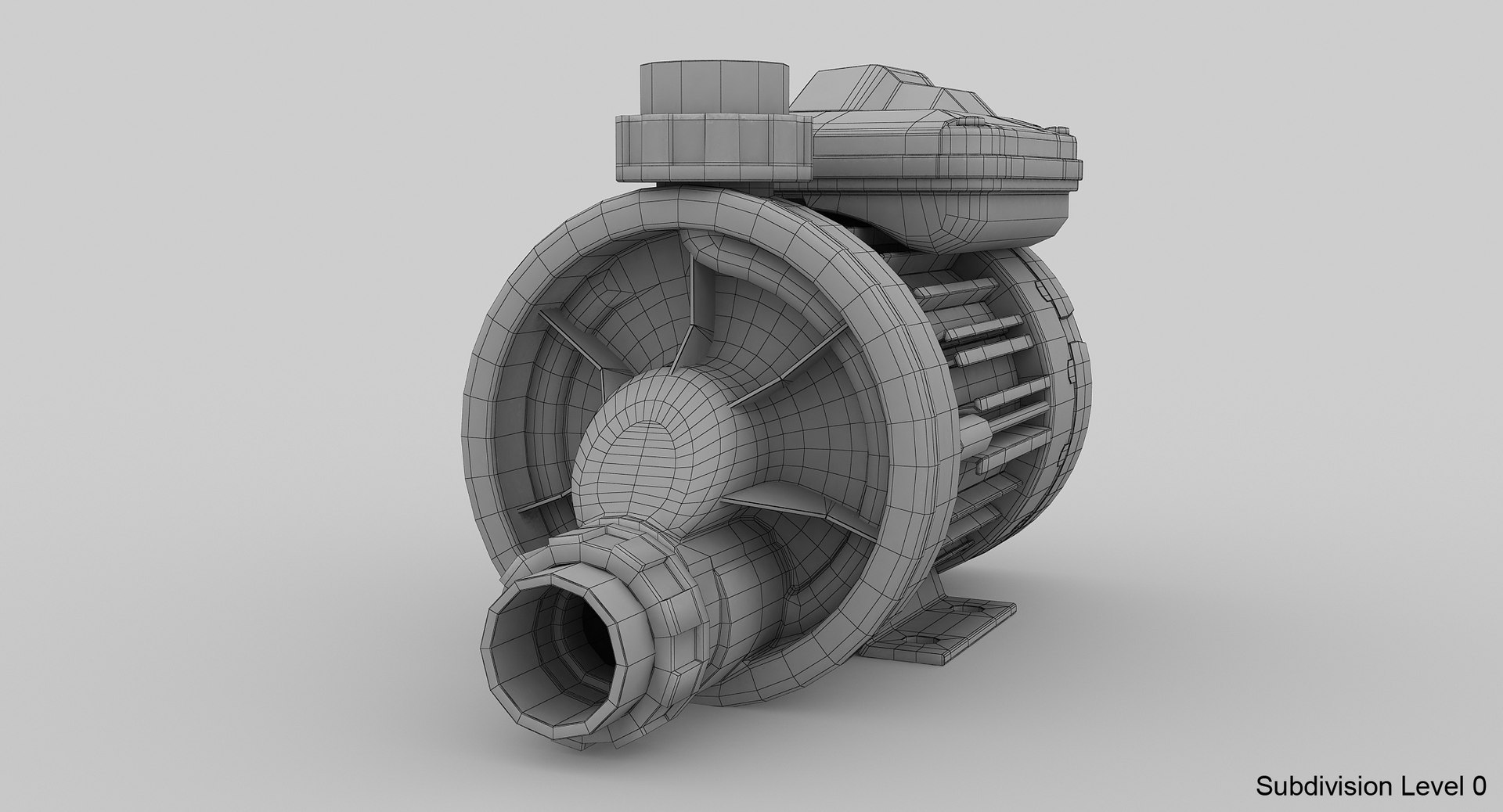 Water Pump 1 3d Model