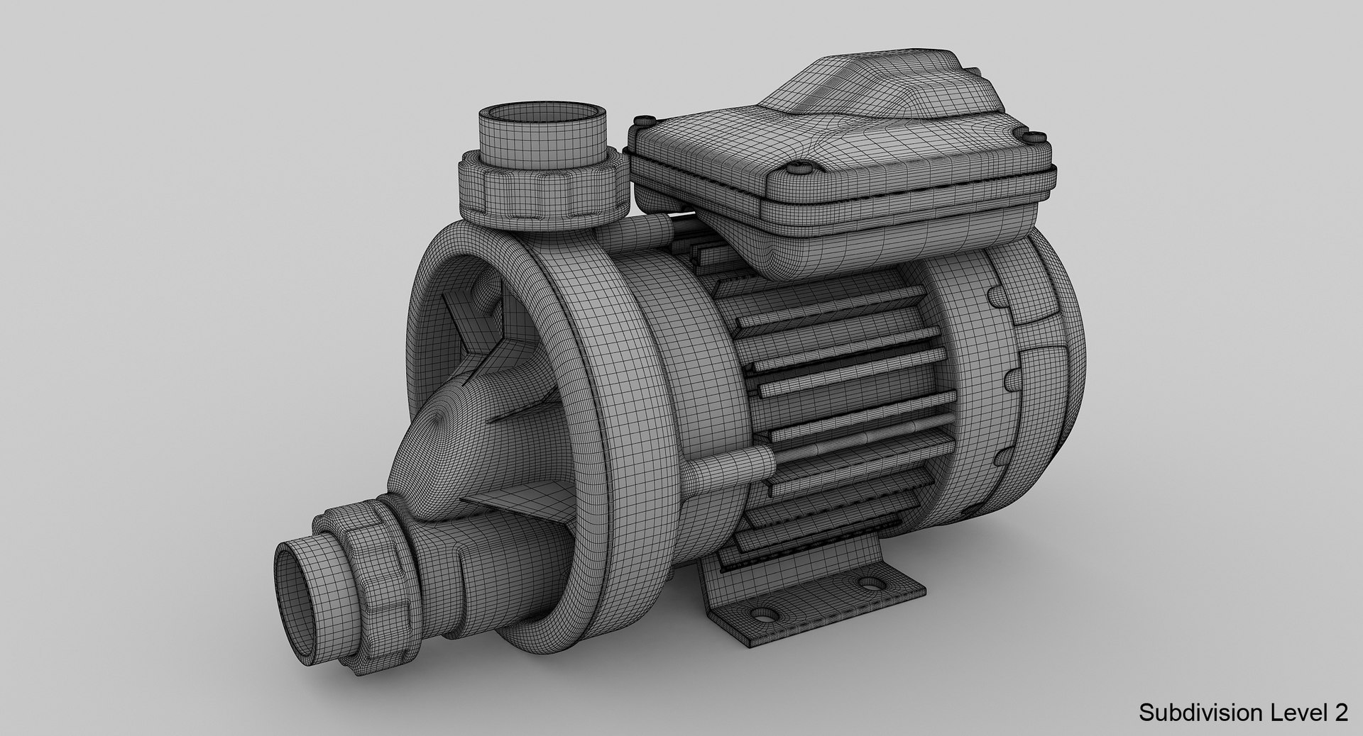 Water Pump 1 3d Model