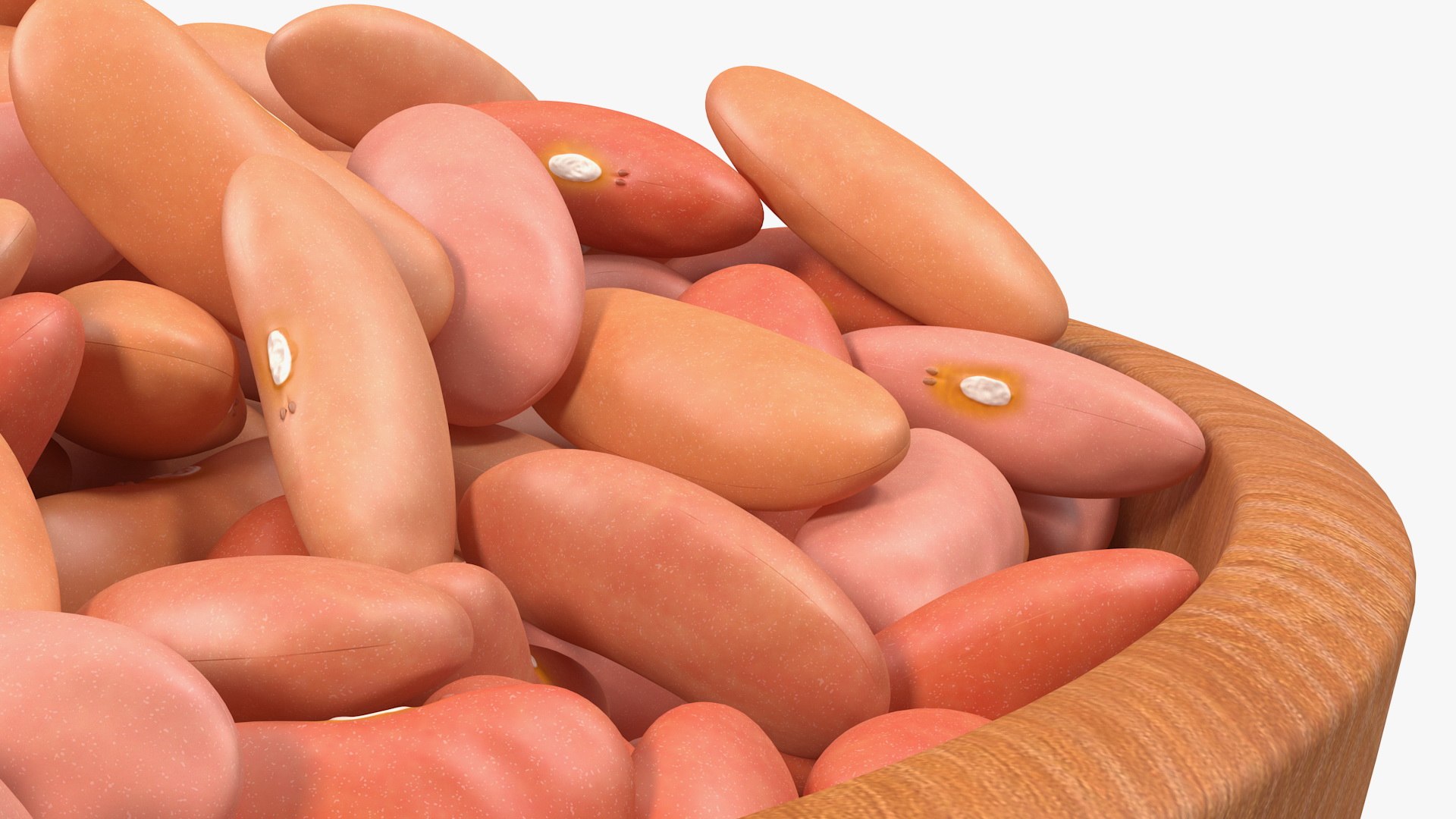 Bowl Light Red Kidney Model - TurboSquid 1551360