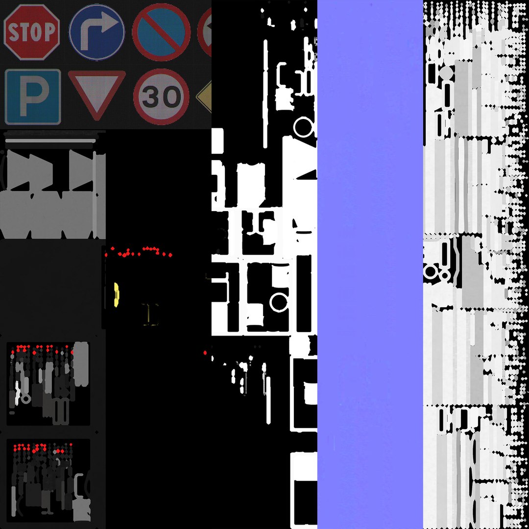 3D Cyberpunk Street Signs Double Model - TurboSquid 1963095