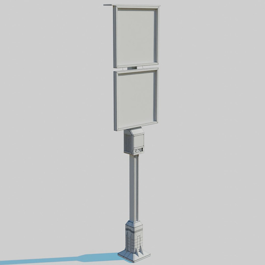 3D Cyberpunk Street Signs Double Model - TurboSquid 1963095