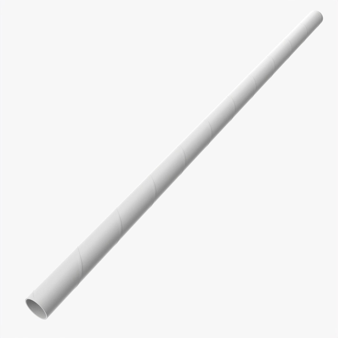 Paper cold cup straw white 3D model - TurboSquid 1866506