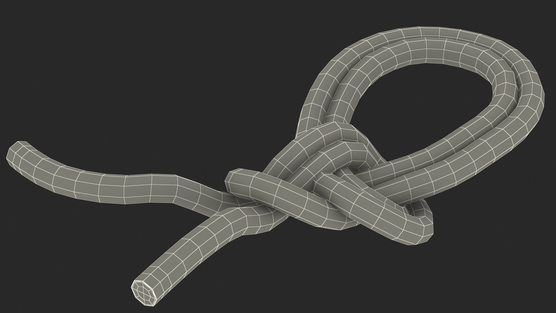 Bowline bight knot 3D - TurboSquid 1648589